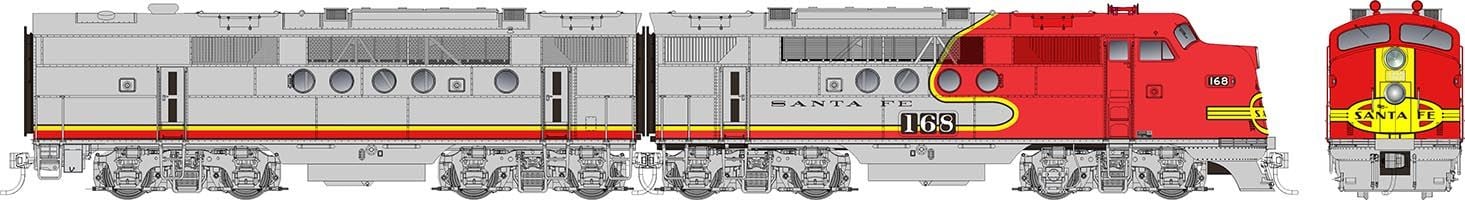 HO Rapido Trains EMD FT A+B (DC/DCC/Sound): AT&SF – Passenger Scheme ...